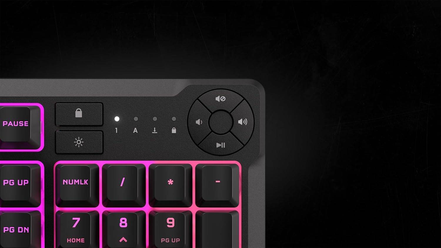 CORSAIR K55 Core RGB Gaming Keyboard, Backlit RGB LED