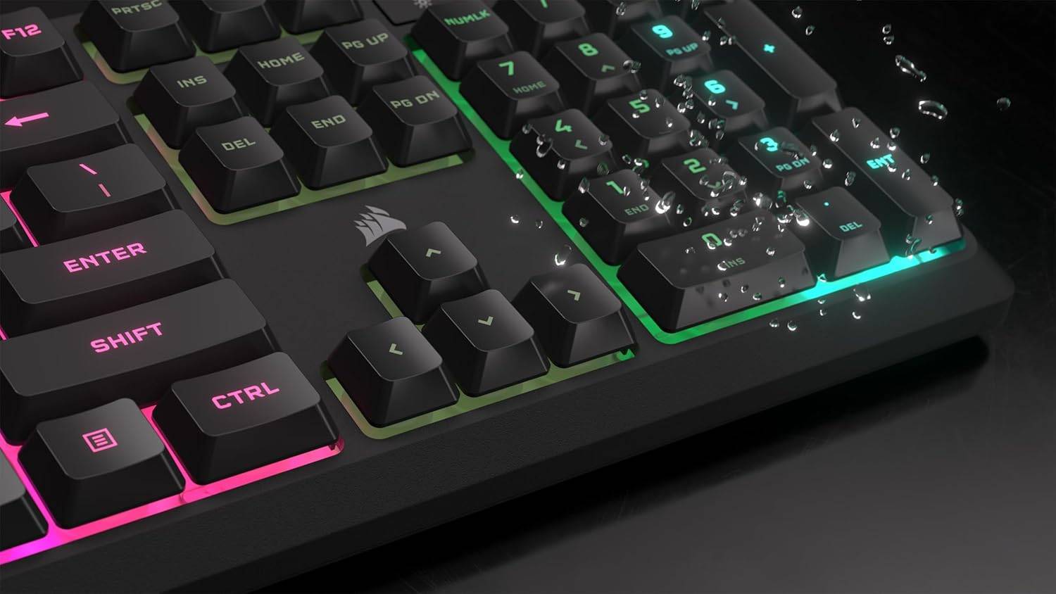 CORSAIR K55 Core RGB Gaming Keyboard, Backlit RGB LED