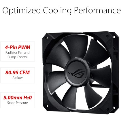 ASUS ROG Strix LC 120 RGB all-in-one liquid CPU cooler with Aura Sync ...