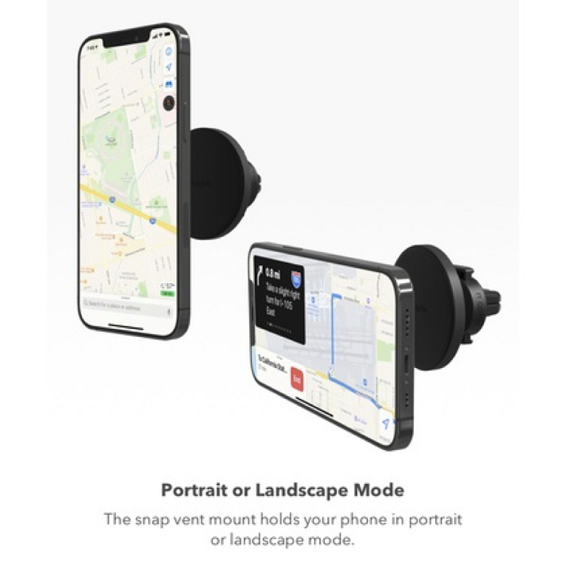 Mophie Snap Vent Mount - Black (non wireless), Magnetic is ...