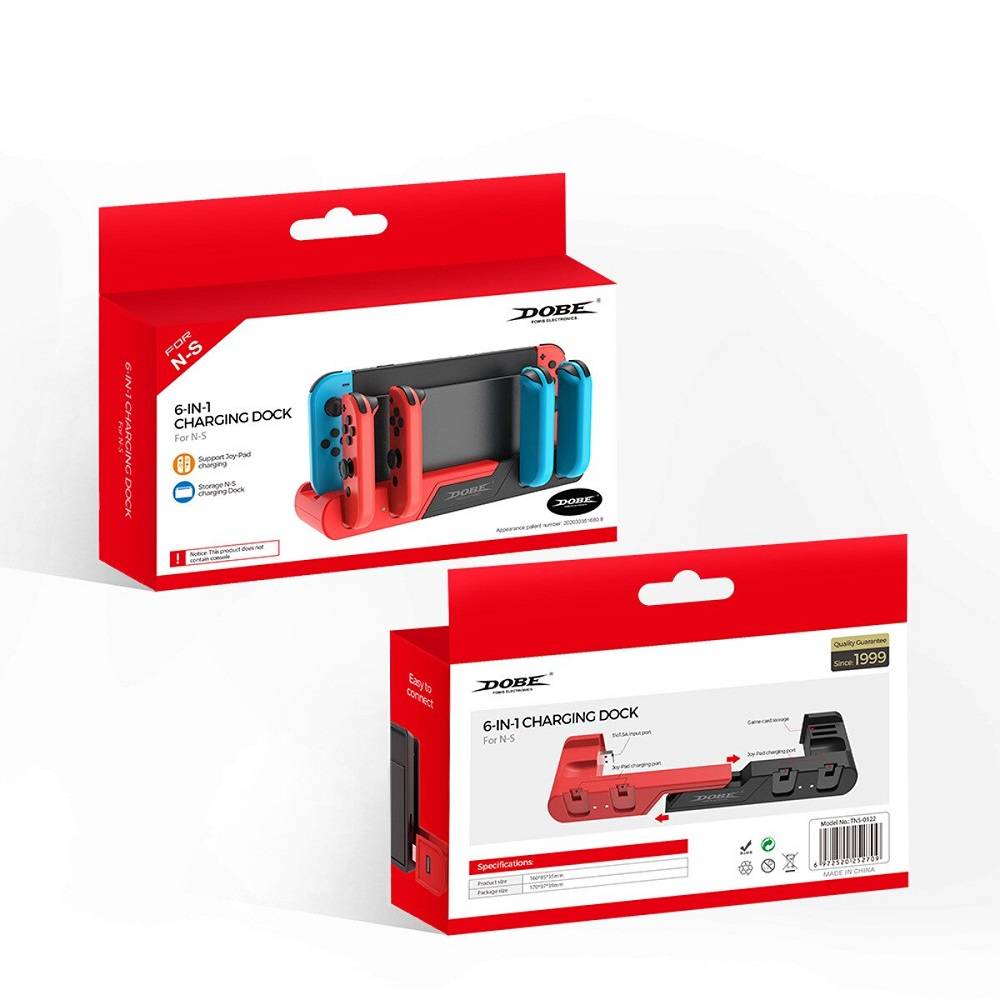 DOBE 6 In 1 Charging Dock for Nintendo Switch / OLED (TNS-0122)