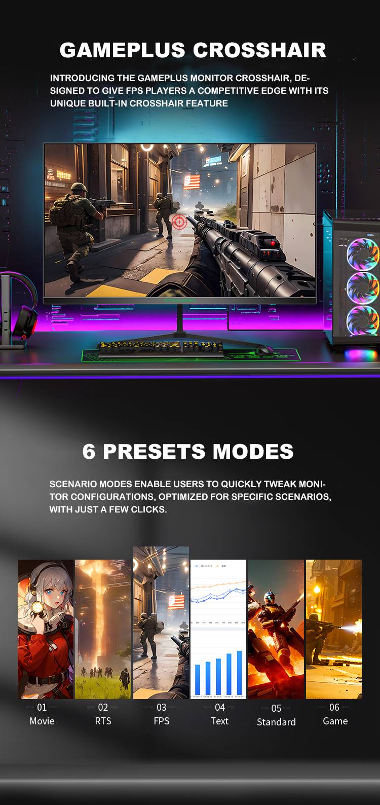 TITAN ARMY 27" IPS 120Hz FHD Gaming Monitor (P27H2P)