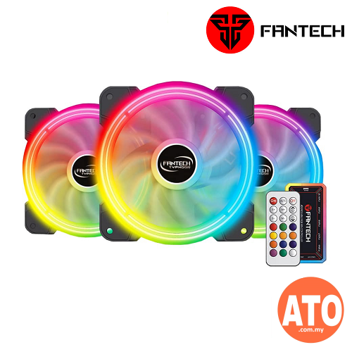 FANTECH FB-302 TYPHOON RGB Cooling Fan with Controller Box and Remote