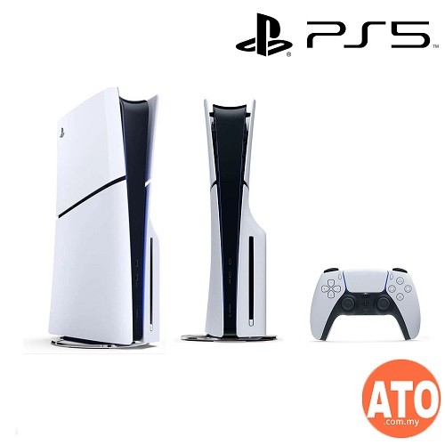 Sony PlayStation 5 PS5 Slim Disc Version Console (MY set 1 Year Sony ...